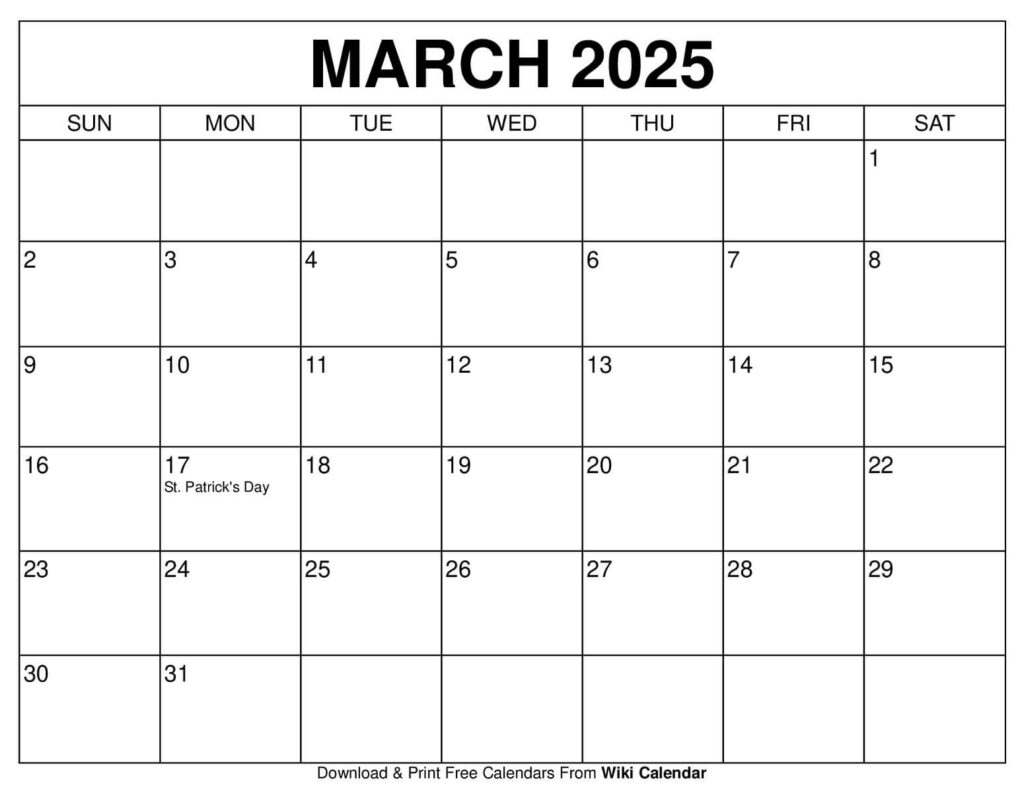 May 2025 Calendar Printable Wiki - 2025 Calendar Printable